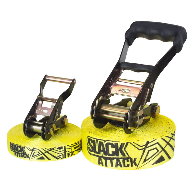 Complete Slackline Kit with Ratchet, Training Line & Bag | Driftsun ...